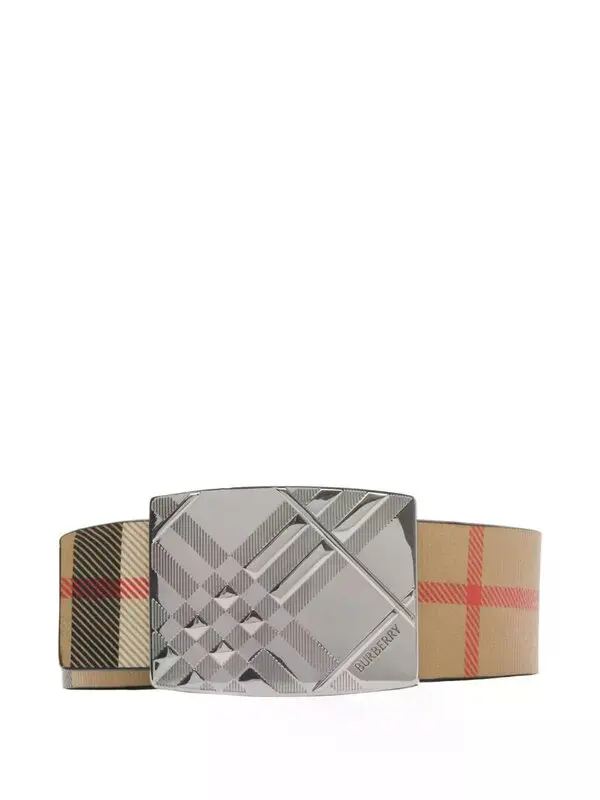 Burberry Check-pattern Reversible Belt
