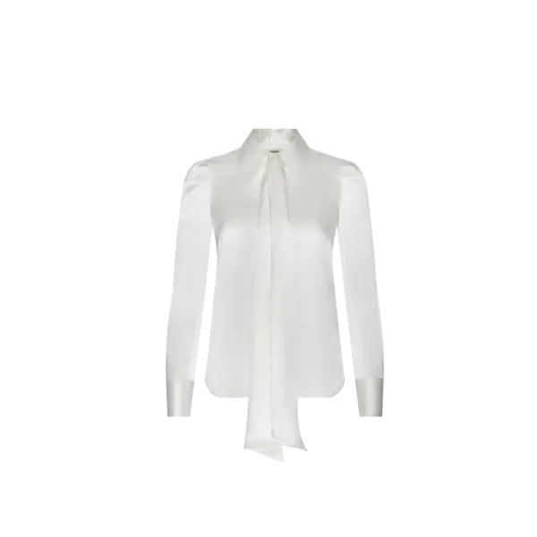 L'Agence Silk Blouse Top - Ivory