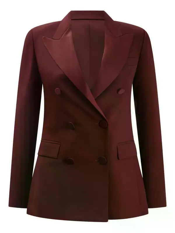 SEMPER Double-breasted Blazer - Red