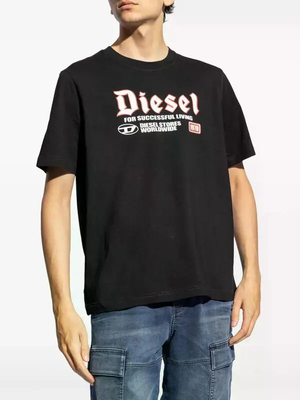 DIESEL® Logo-print Cotton T-shirt