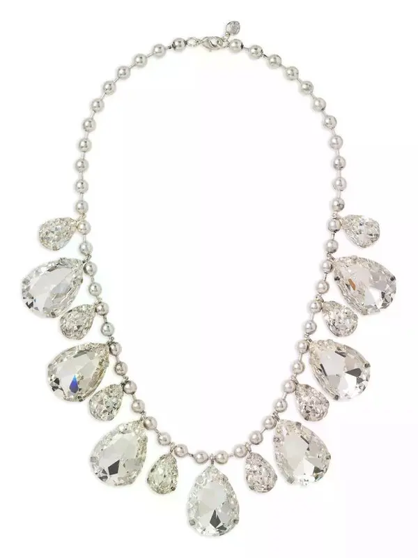 ROXANNE ASSOULIN Drop Embellishment Necklace - Silver