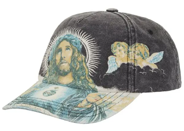 Supreme Printed 5-panel Cap - Black