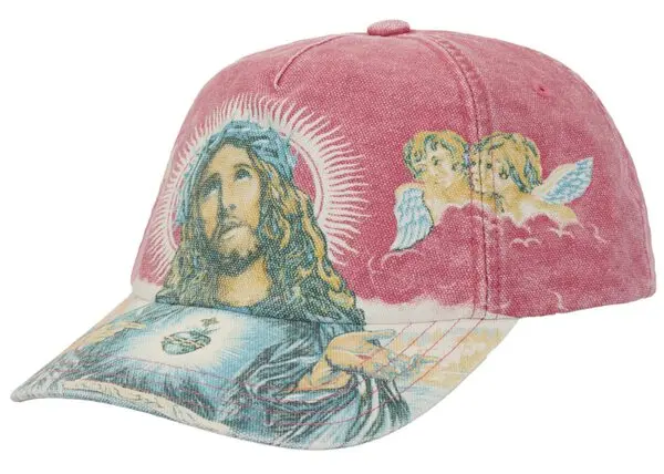 Supreme Printed 5-panel Cap - Red