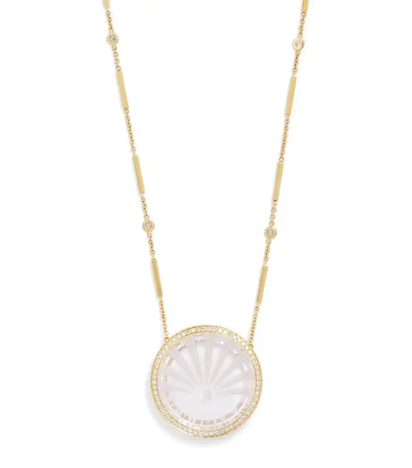 Jacquie Aiche Sunshine Pendant Necklace - Gold
