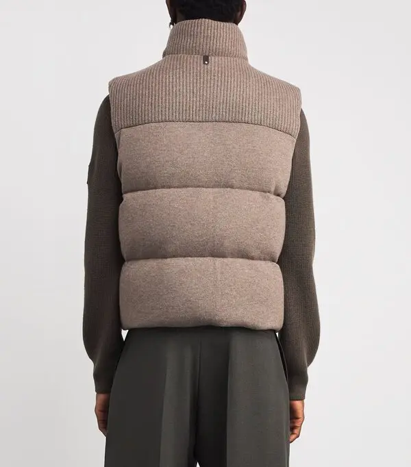 Mackage Wool-cashmere Braxton Down Gilet - Brown