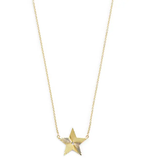 JENNIFER MEYER Large 70s Star Necklace - Gold