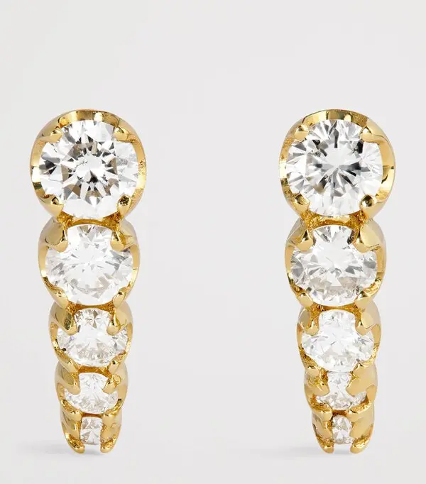 JENNIFER MEYER Diamond Edith Stud Earrings