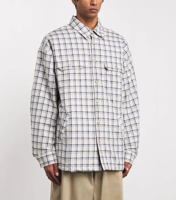 WILLY CHAVARRIA Check Quilted Overshirt