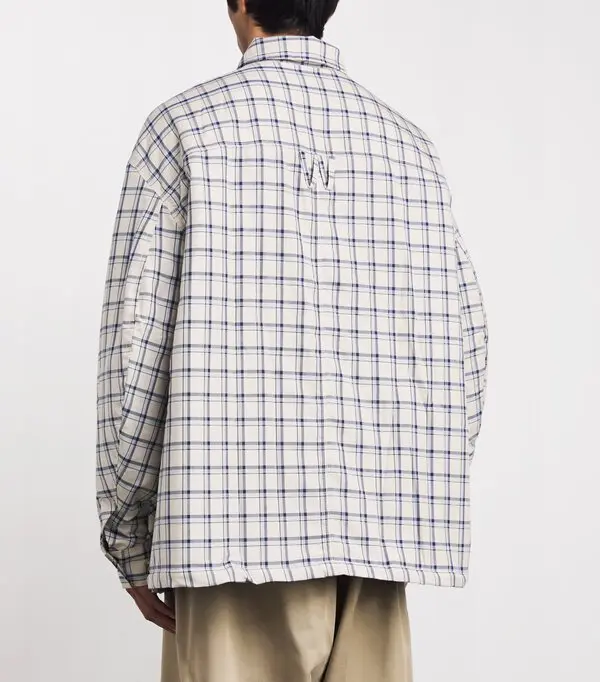 WILLY CHAVARRIA Check Quilted Overshirt