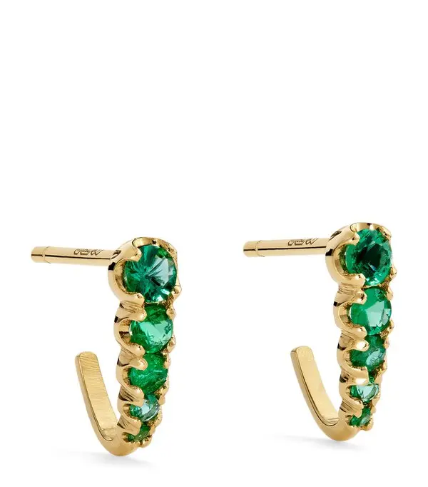 JENNIFER MEYER Medium Edith Stud Earrings - Gold