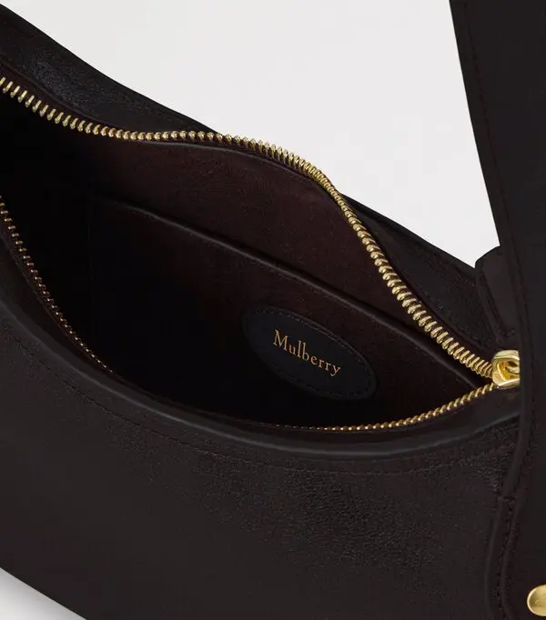 Mulberry Leather Hackney Shoulder Bag - Black