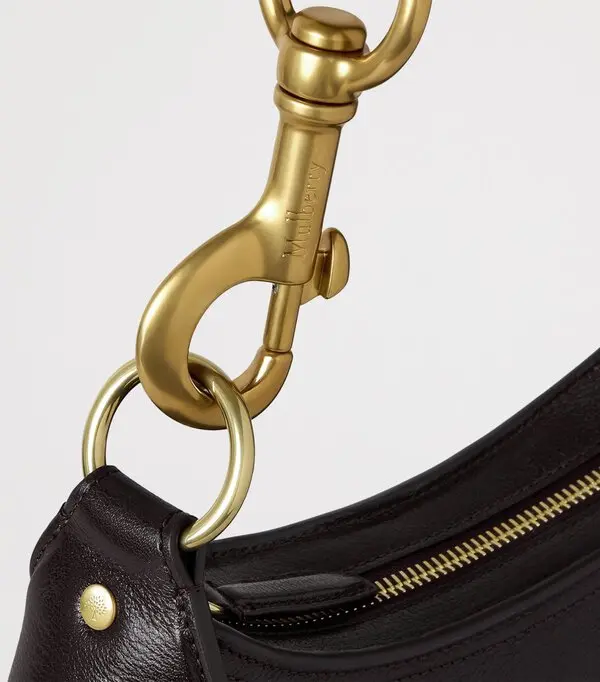 Mulberry Leather Hackney Shoulder Bag - Black