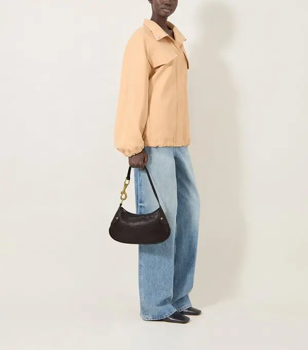 Mulberry Leather Hackney Shoulder Bag - Black