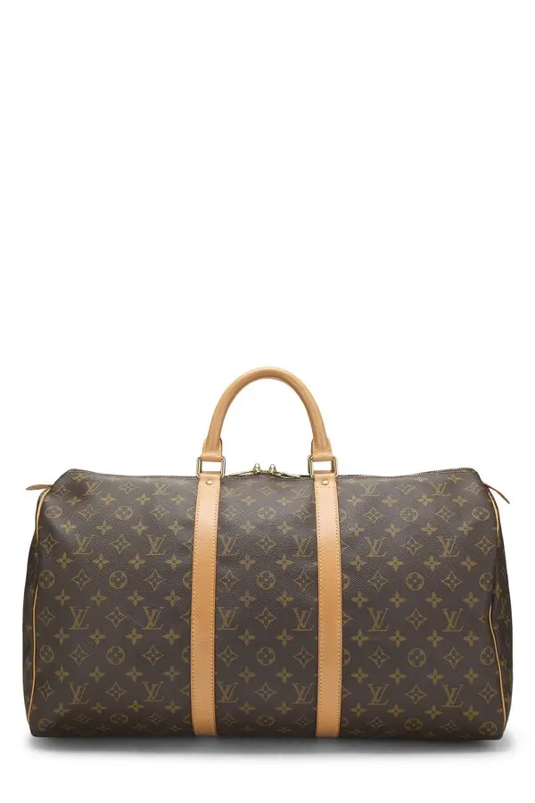 LOUIS VUITTON Monogram Keepall 50 - Brown
