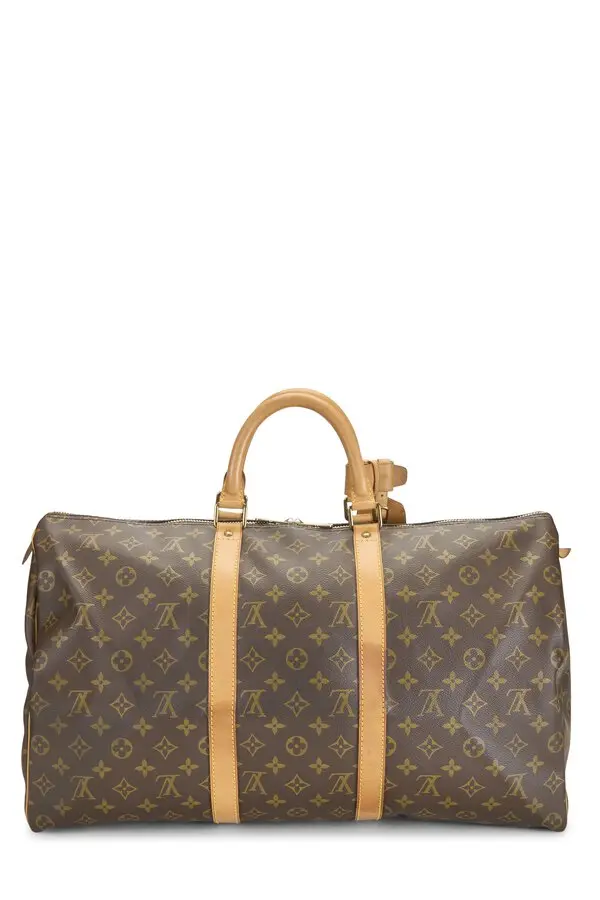 LOUIS VUITTON Monogram Keepall 50 - Brown