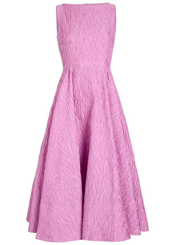 ROKSANDA Tera Cloqué Midi Dress - Light Pink