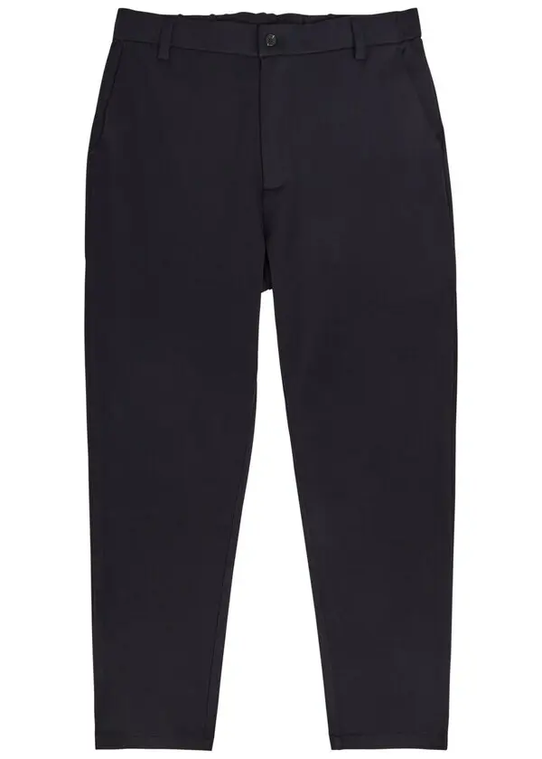 RAITH Tapered-leg Woven Trousers - Navy