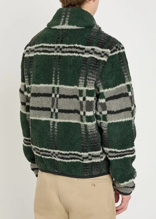 Polo Ralph Lauren Patterned Fleece Jacket - Charcoal