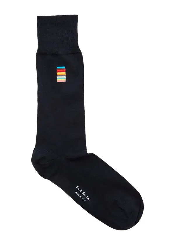 Paul Smith Alfie Cotton-blend Socks - Navy