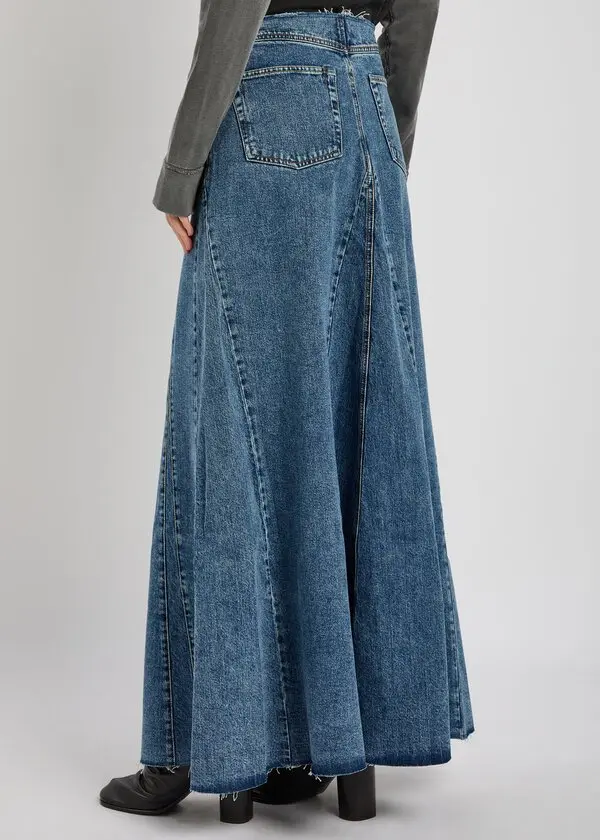 Our Legacy Revel Panelled Denim Maxi Skirt