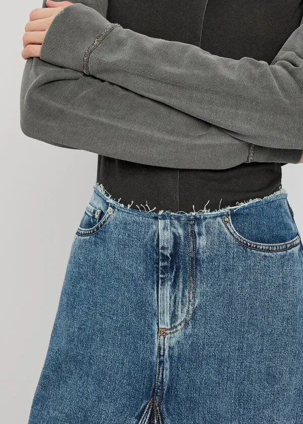 Our Legacy Revel Panelled Denim Maxi Skirt