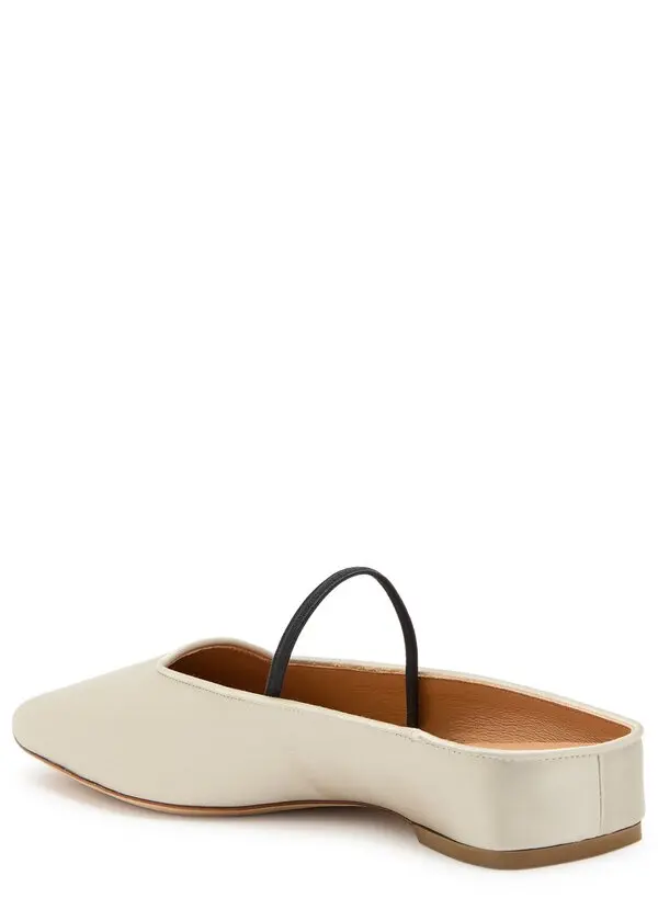 Calvin Klein Kate Silk-satin Slingback Ballet Flats
