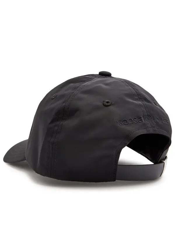 Moose Knuckles Crescent Logo Shell Cap - Black