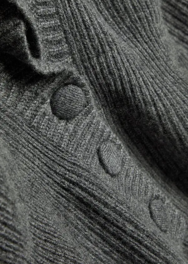 LISA YANG Cashmere Cardigan With Shawl Lapels - Grey