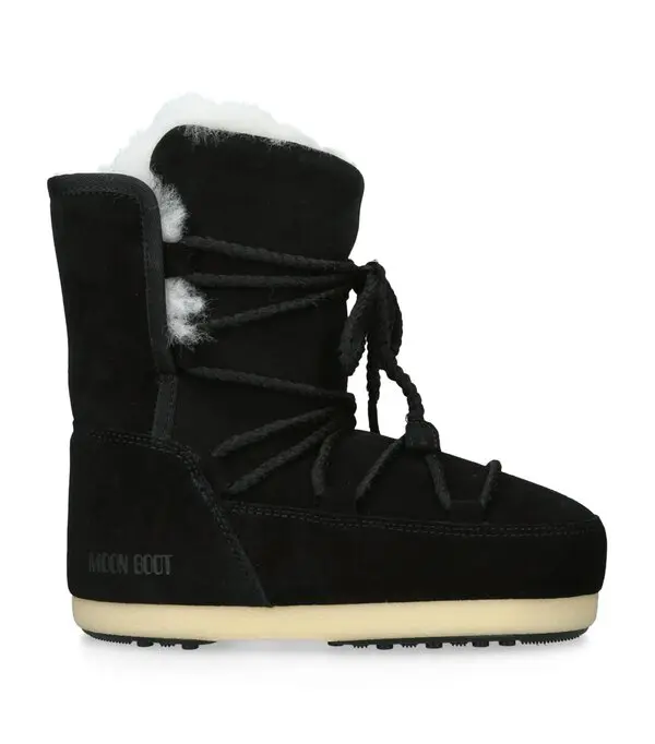Moon Boot Suede Evx Ankle Boots - Black