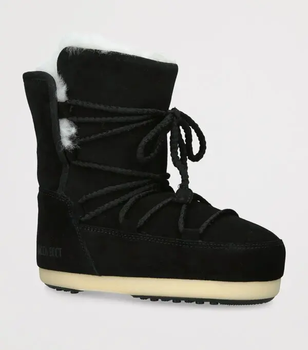 Moon Boot Suede Evx Ankle Boots - Black
