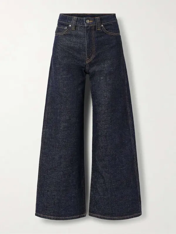 Khaite Delina High-rise Straight-leg Jeans - Blue