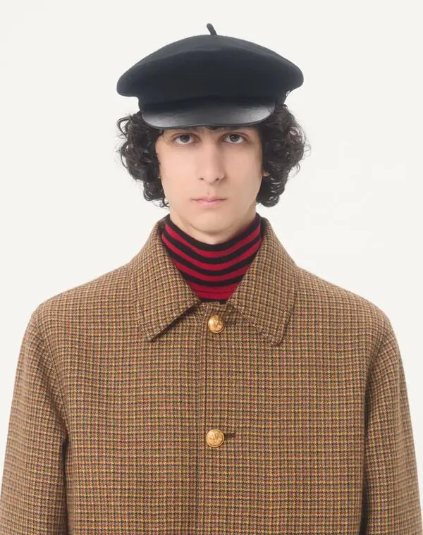 Valentino Garavani Wool Houndstooth Bomber Jacket