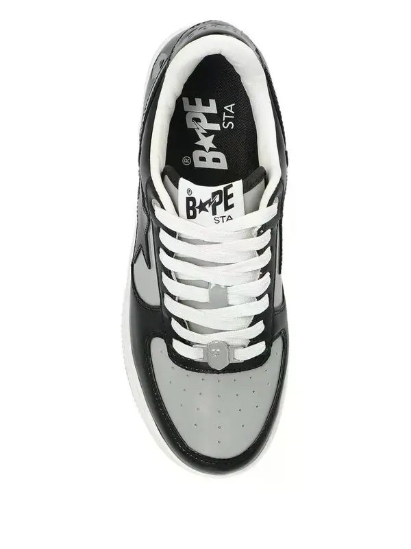 A BATHING APE Sta Panelled Sneakers - Black