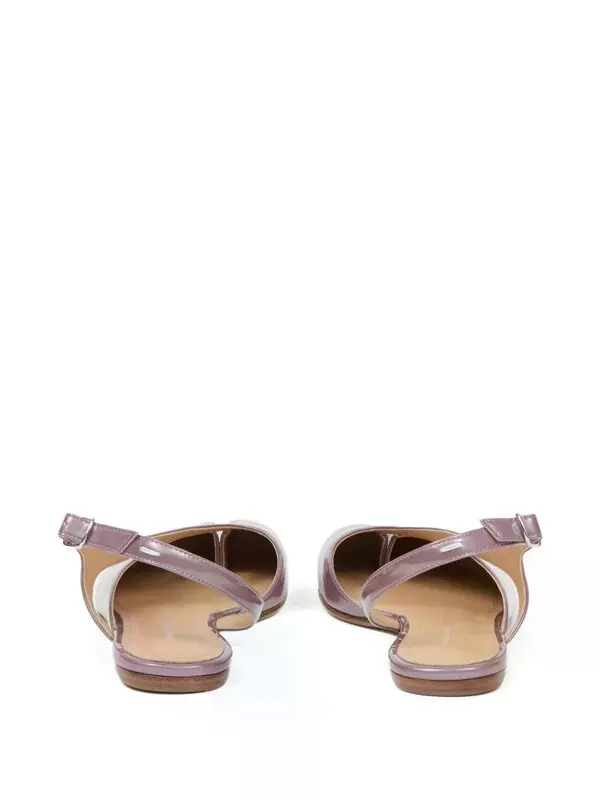 MAISON MARGIELA Patent Leather Tabi Slingback Flats - Pink