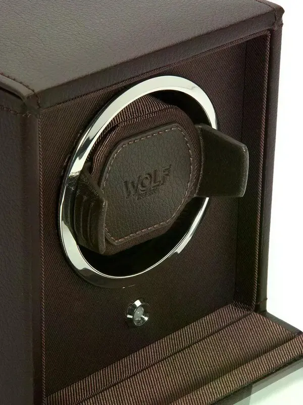 Wolf Cub Watch Winder Box - Brown