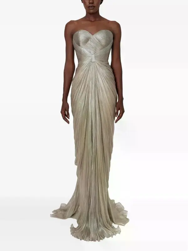 IRIS SERBAN Iolanda Strapless Maxi Dress