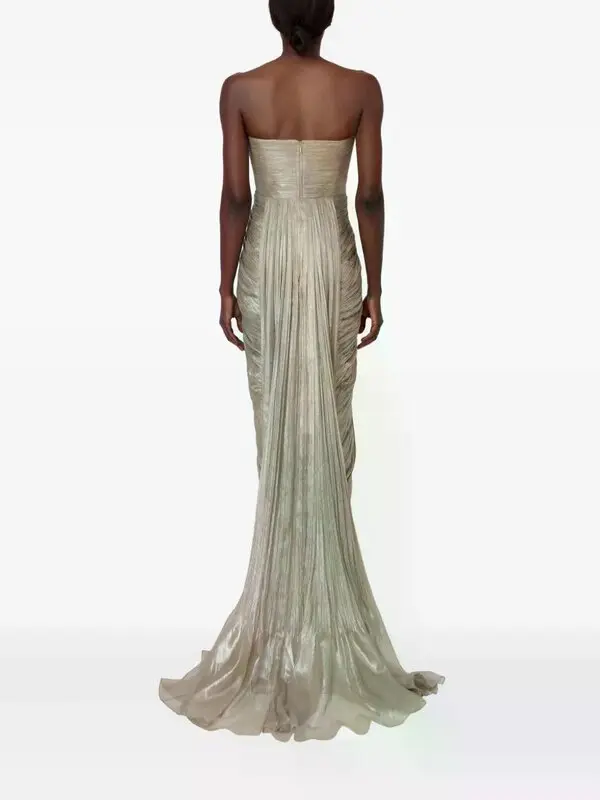 IRIS SERBAN Iolanda Strapless Maxi Dress