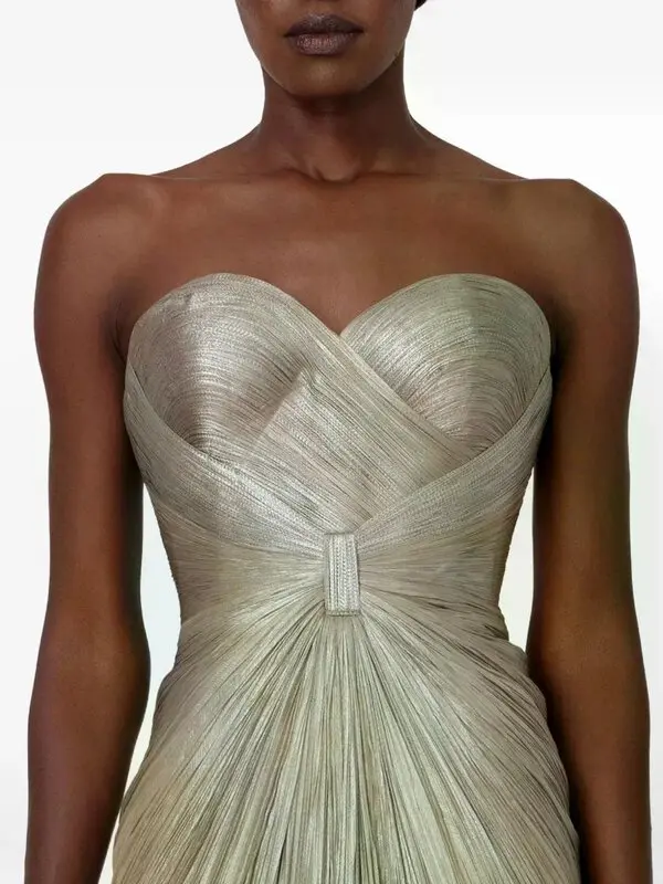 IRIS SERBAN Iolanda Strapless Maxi Dress