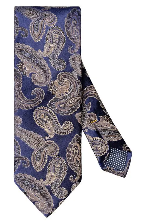 Eton Paisley Jacquard Silk Neck Tie