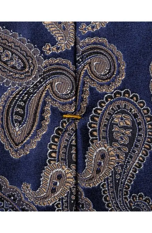 Eton Paisley Jacquard Silk Neck Tie