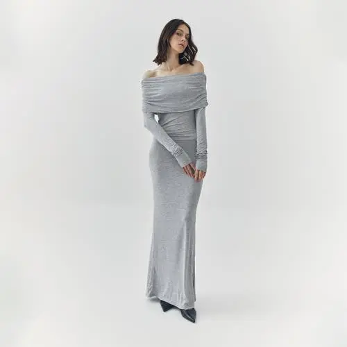 ATS Esme Off-shoulder Maxi Dress