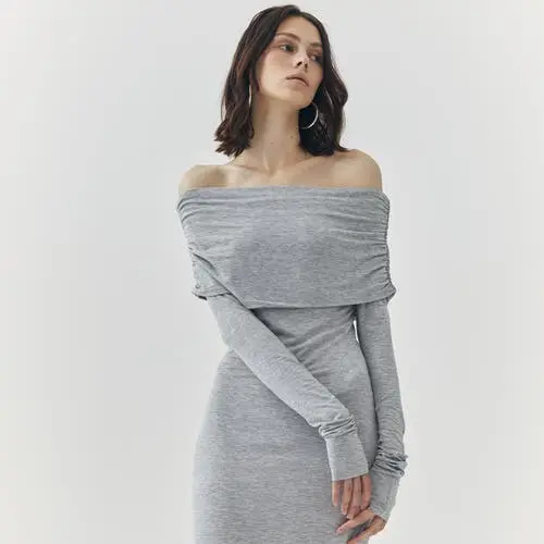 ATS Esme Off-shoulder Maxi Dress