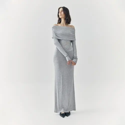 ATS Esme Off-shoulder Maxi Dress