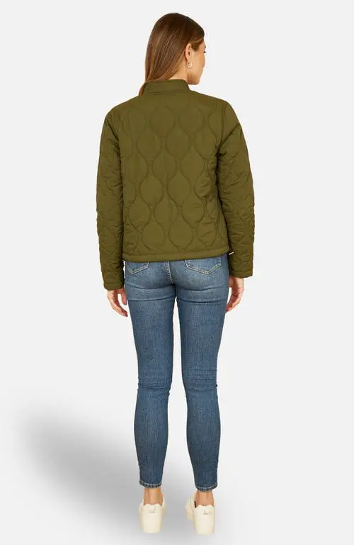 YUMI Short Quilted Jacket - Green