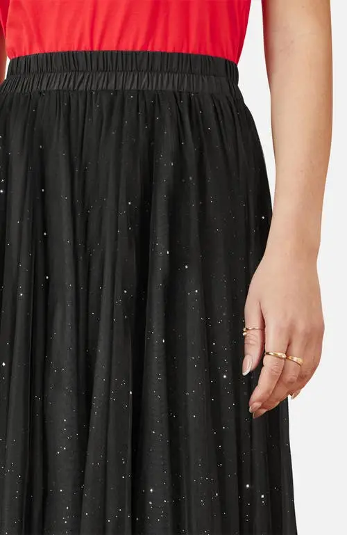 YUMI Sparkle Mesh Tulle Midi Skirt