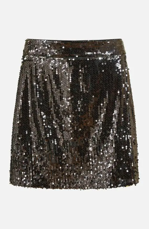 YUMI Sequin Mini Skirt