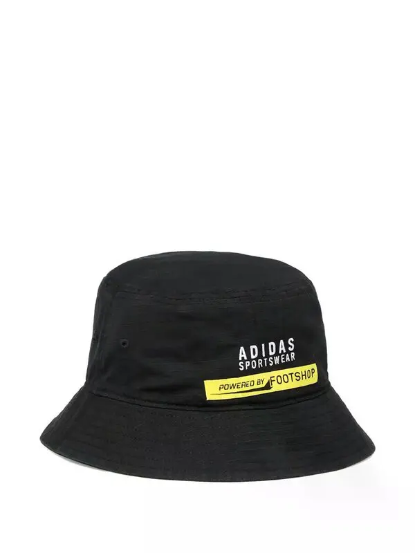 Adidas X Footshop X Sparta Logo-patch Bucket Hat - Black
