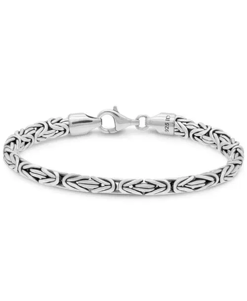 DEVATA Borobudur Oval Chain Bracelet - Silver