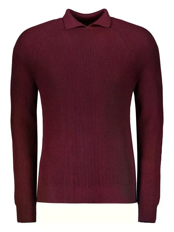 MOORER Ribbed-knit Sweater