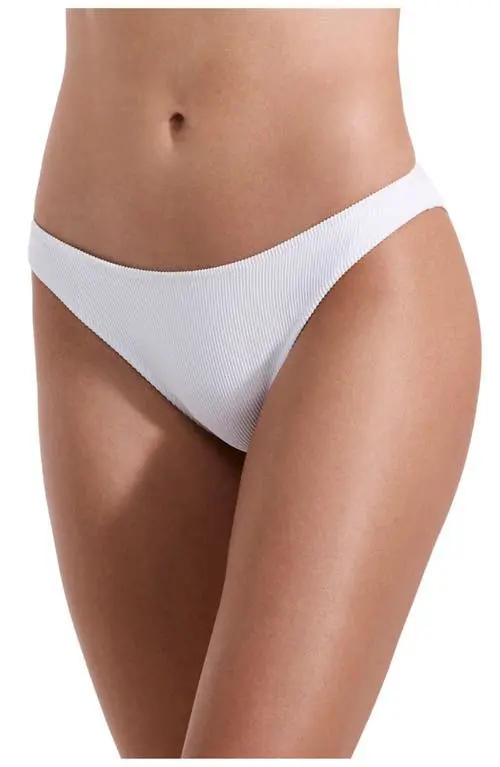 LUMA GOTTEX Emanuelle High Leg Bikini Bottom - White